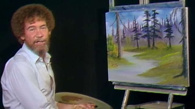 Watch The Joy of Painting With Bob Ross S04:E10 - Quiet Woods - Free TV ...