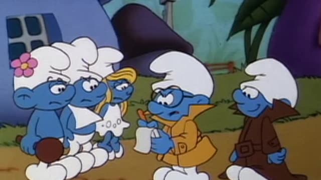 Watch The Smurfs S05:E07 - The Masked Pie-Smurfer - Free TV Shows | Tubi